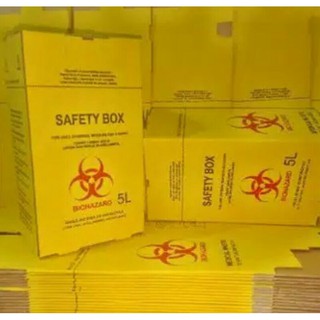Jual Safety Box 5liter Kuning Paket Lengkap Tempat Sampah Medis/Safety ...
