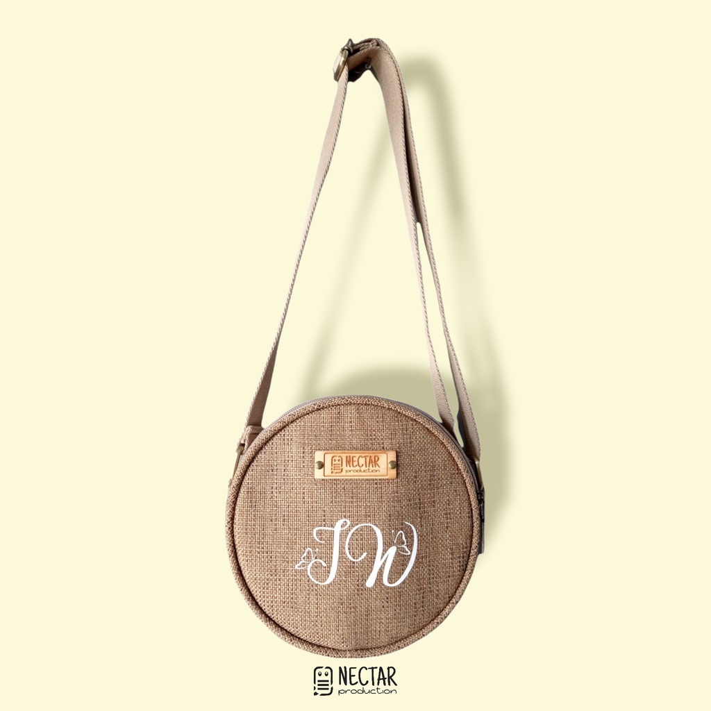 Jual Tas Bulat | Tas Bulat Gail | Tas Bulat Custom nama | Tas custom ...