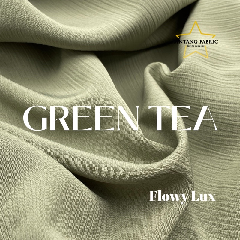 Jual Bahan Kain Flowy Lux Youryu Crinkle Airflow 0,5 meter | Shopee ...
