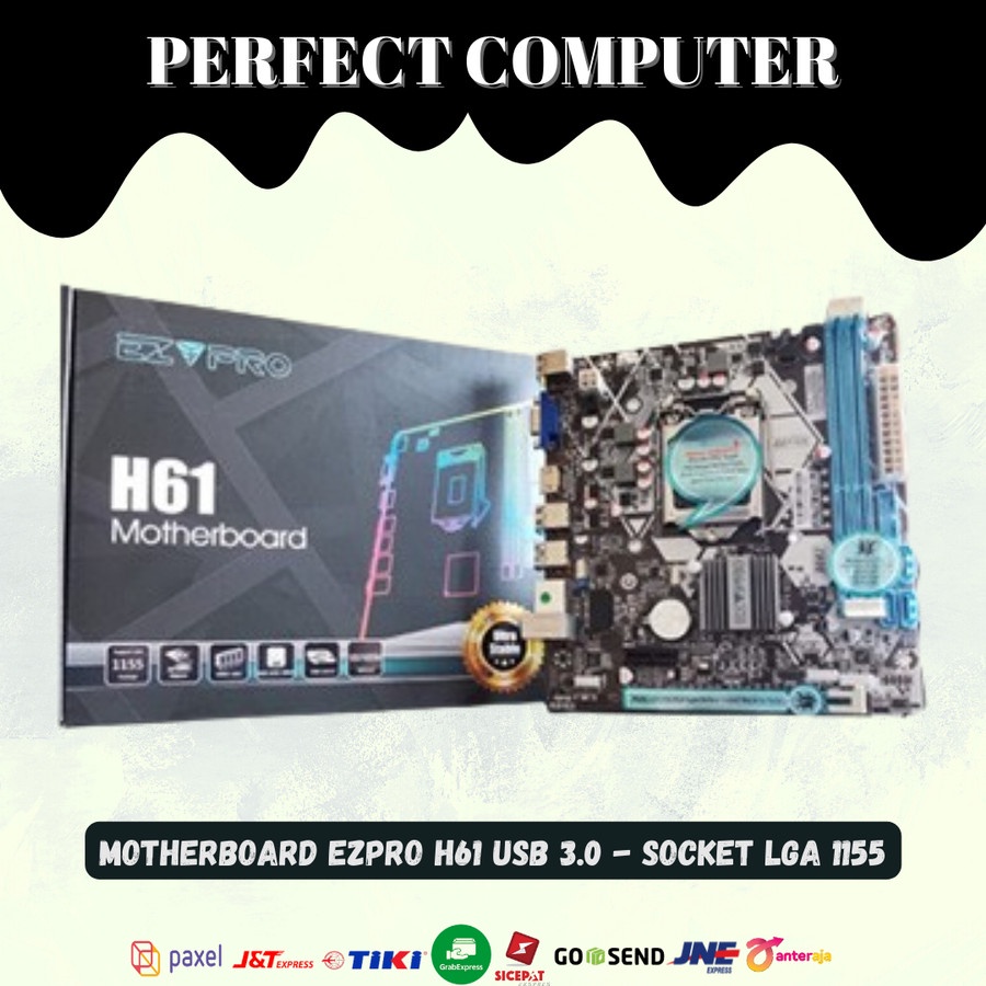 Jual Motherboard EzPro H61 USB 3.0 - Socket LGA 1155 | Shopee Indonesia