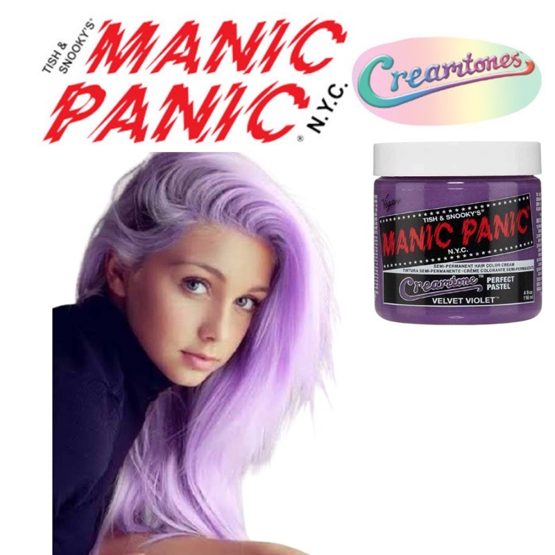 Jual Manic panic velvet violet creamtone | Shopee Indonesia