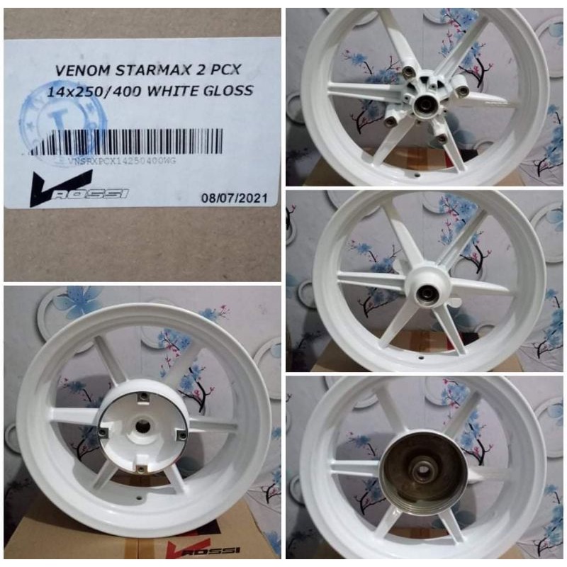 Jual pelek racing vrossi venom starmax 2 PCX UK 250/400x14 pnp | Shopee ...