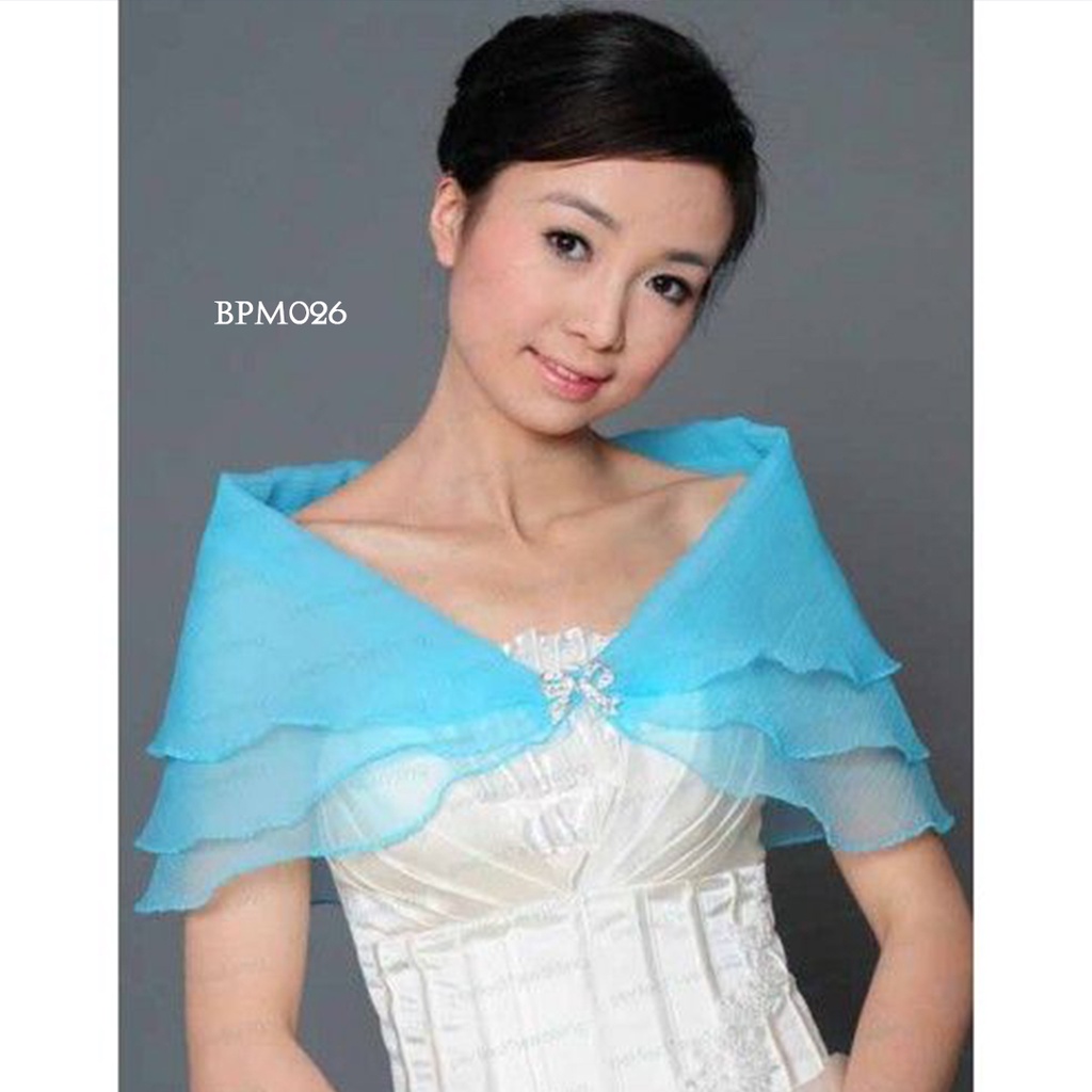 Jual Aksesoris Bolero Cardigan Pesta Biru Muda Wanita Bpm026 | Shopee ...