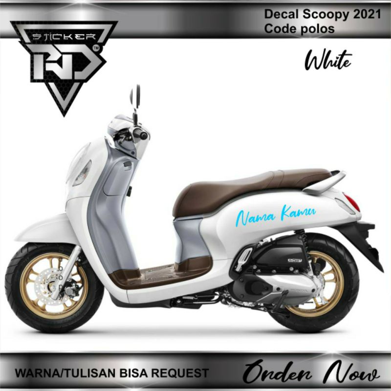 Jual decal sticker new Scoopy remote 2021/2022/2023 polos. bisa custom ...