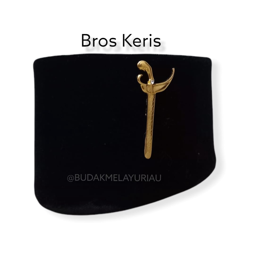 Jual BROS TANJAK BULAN BINTANG PIN TANJAK AKSESORIS TANJAK HIASAN ...