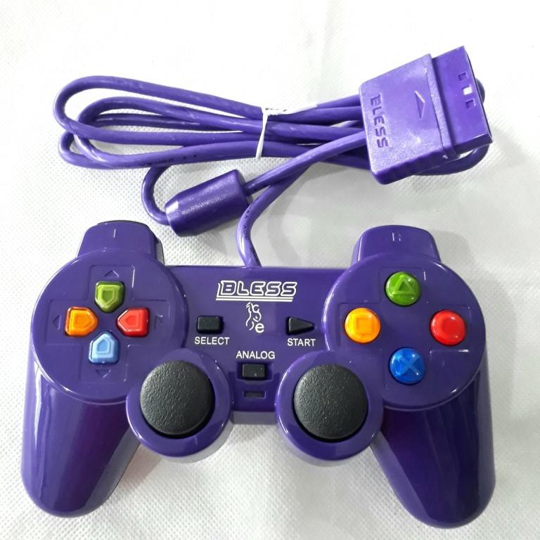 Jual STIK PS2 WARNA UNGU. STICK KABEL SERAT UNGU | Shopee Indonesia