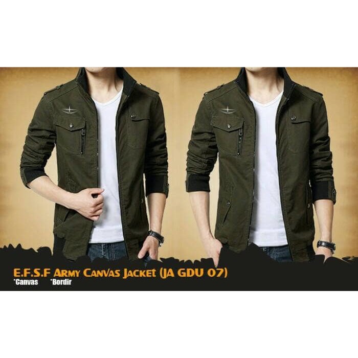 Jual Jaket Anime Gundam Neo Zeon Army Canvas Jacket (JA GDU 07 ...