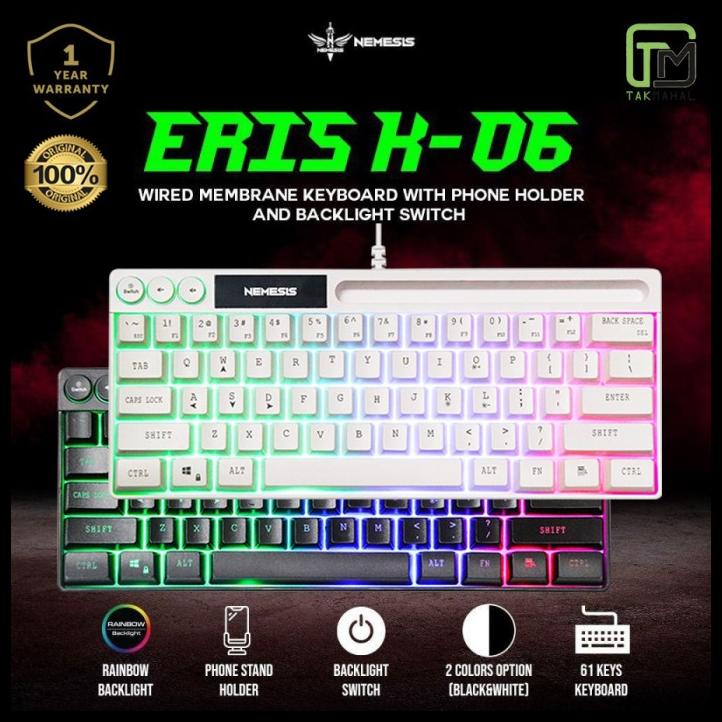 Jual Keyboard Mini Rgb With Stand Holder Nyk Nemesis Eris K-06 K06 ...