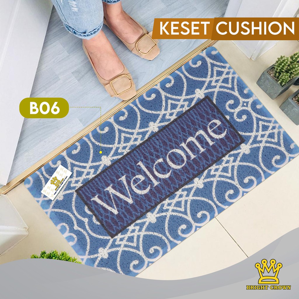 Jual Bright Crown Keset Cushion Printing Mie Bihun PVC Keset Rumah Anti ...