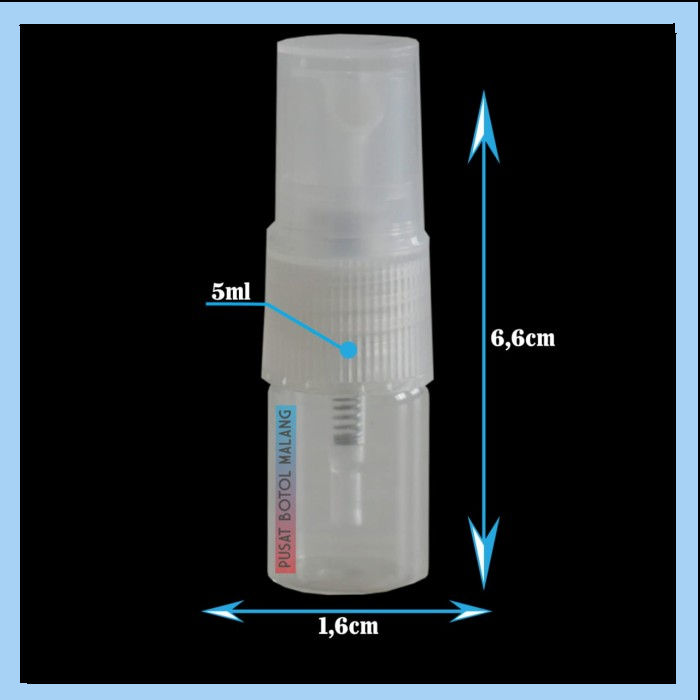 Jual Botol Kaca 5Ml Tutup Spray Natural Body Bening Tipis | Shopee ...