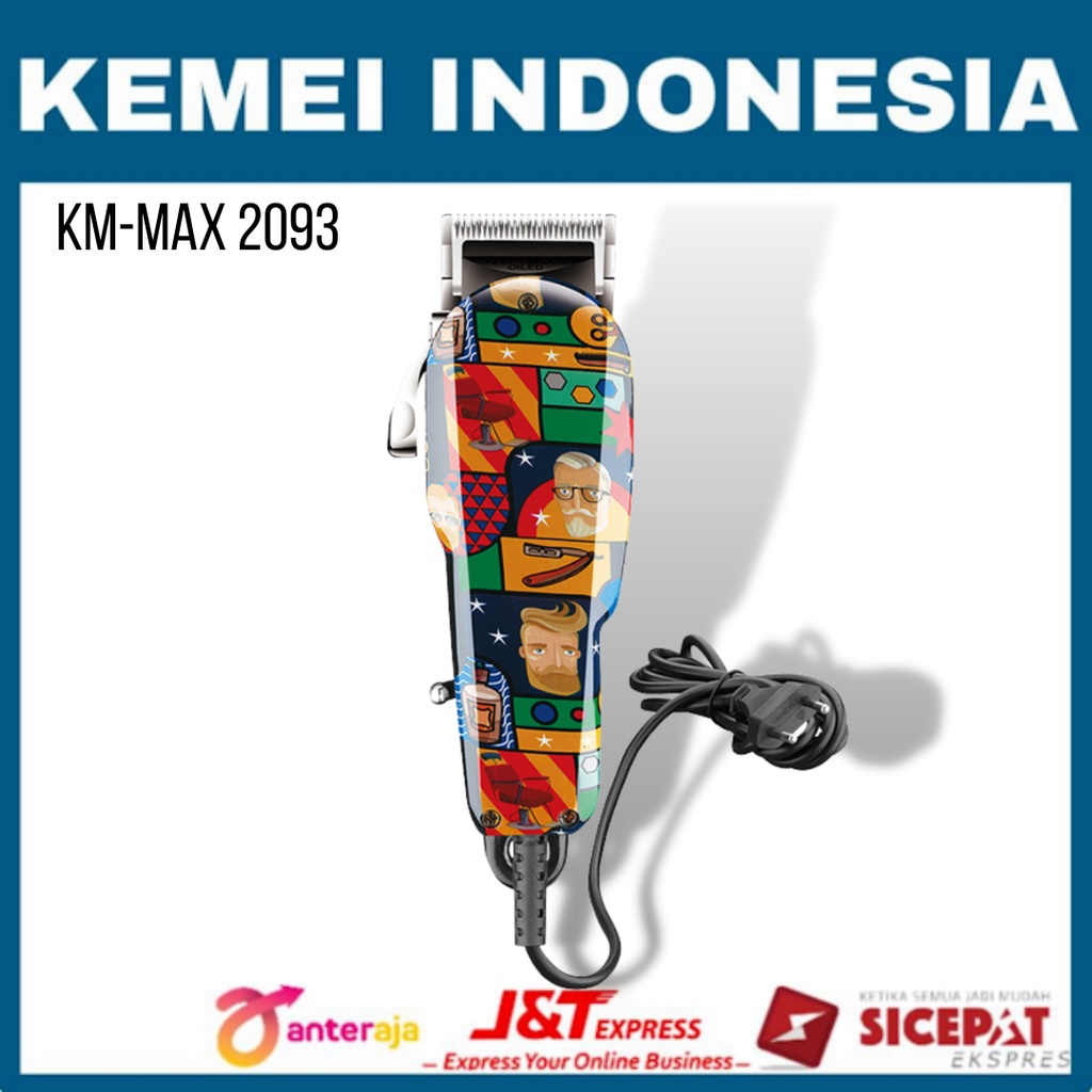 Jual Kemei km max 2093 hair clipper corded / mesin cukur rambut kemei ...