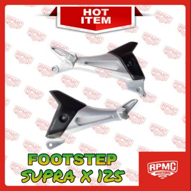 Jual FOOTSTEP SUPRA X 125 POSTEP BOSTEP FOTSTEP PIJAKAN KAKI AKSESORIS ...