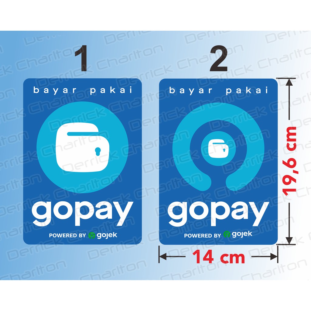Jual Sticker G0 Pay stiker G0pay pembayaran digital non tunai cashless ...