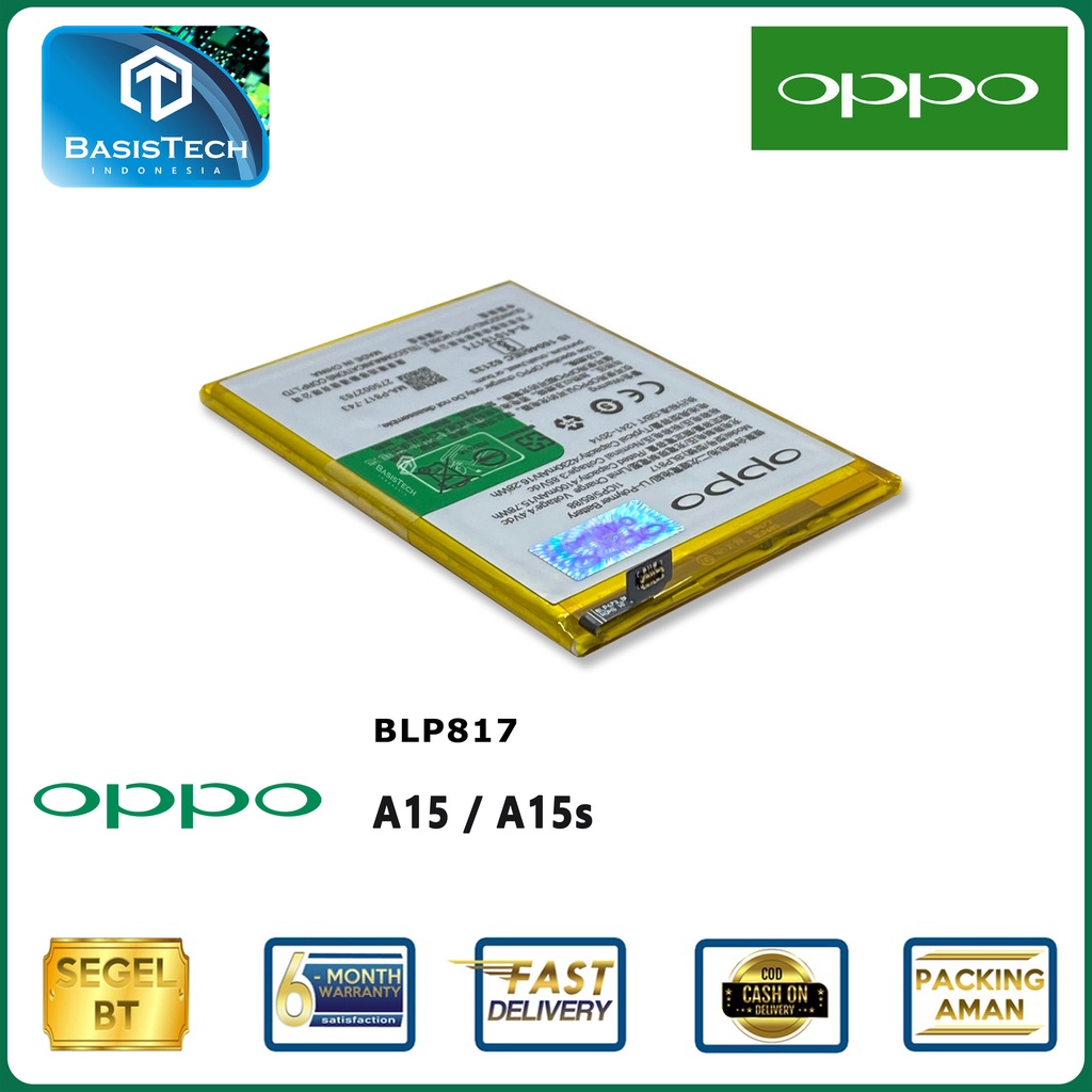 Jual BATERAI OPPO A15 - A15s - CPH2185 - BLP817 - ORIGINAL QUALITY ...