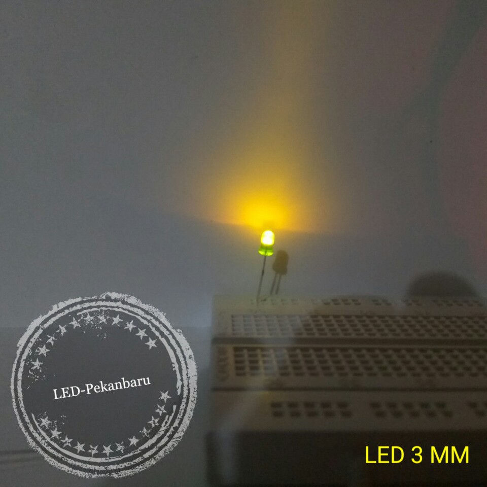 Jual LED DIODE 3MM DIFFUSED GREEN ROUND HAT / WARNA HIJAU DIODA ...