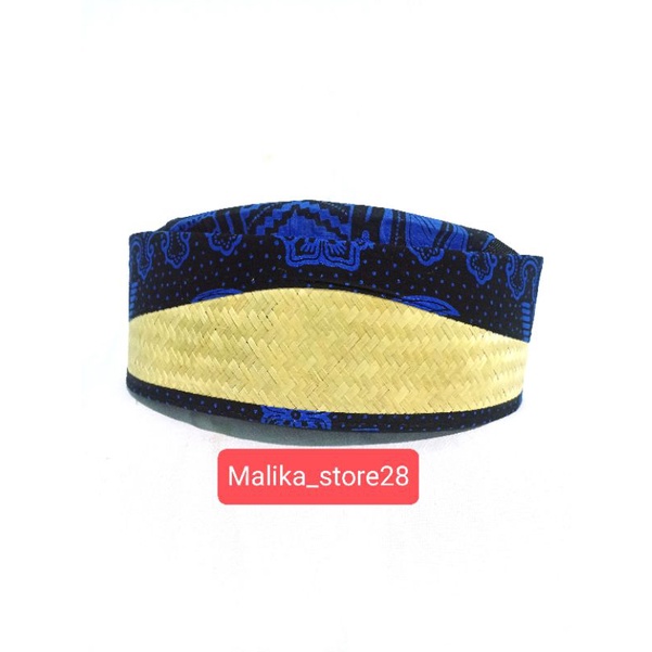 Jual KOPIAH/PECI SUSUN BATIK BADUY DENGAN ANYAMAN BAMBU | Shopee Indonesia