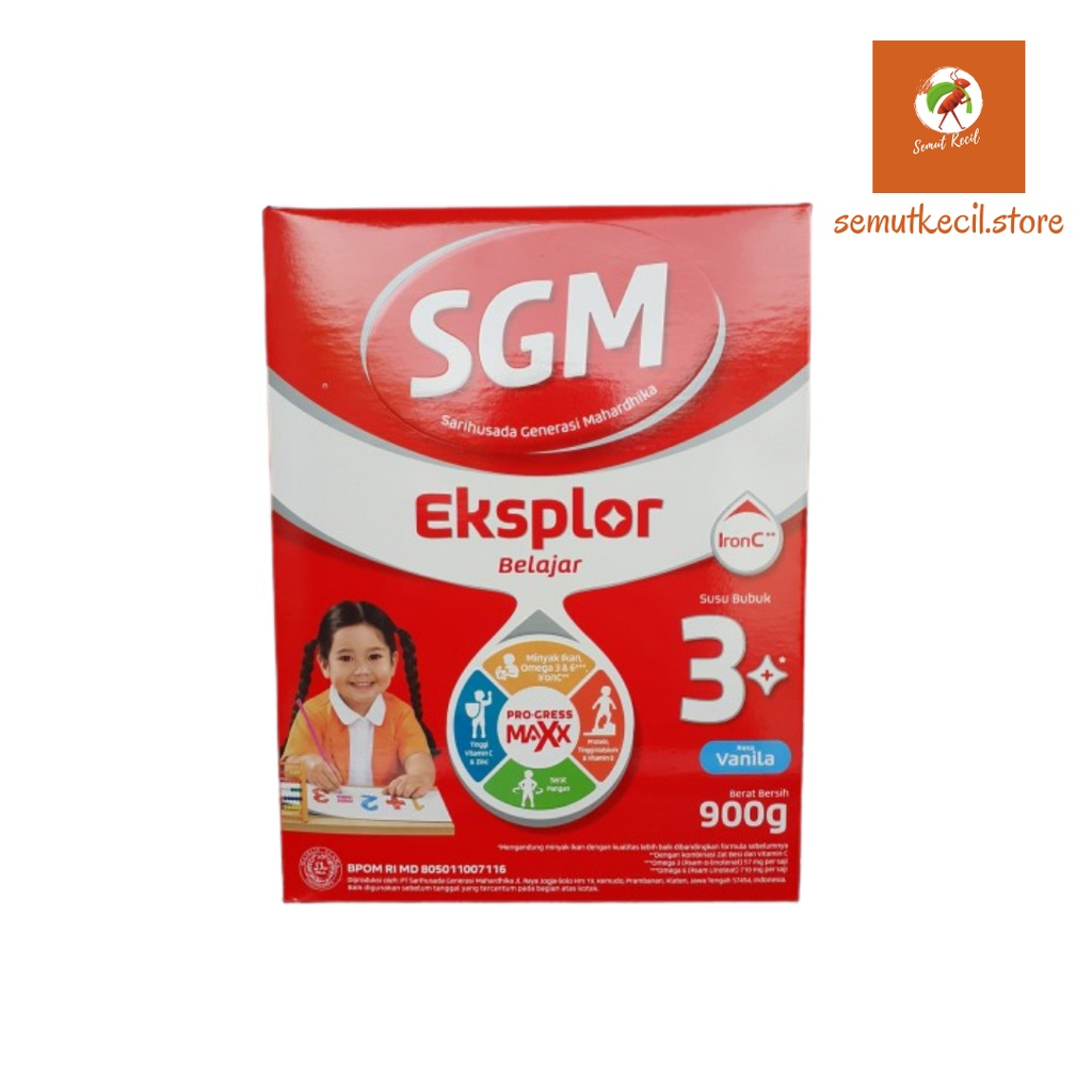 Jual SGM EKSPLOR 3+ PRO-GRESS MAXX DENGAN IRONC ( VANILA 900 GR ) | Shopee Indonesia