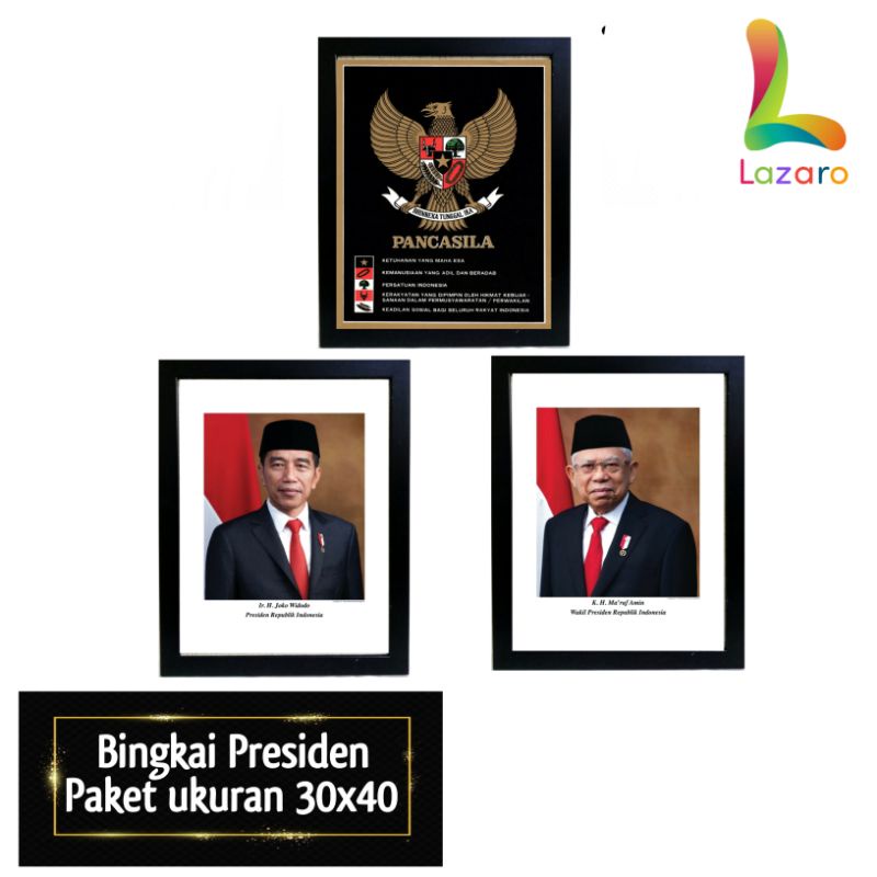 Jual Bingkai Foto Presiden Frame Presiden Bingkai Poster Presiden ...