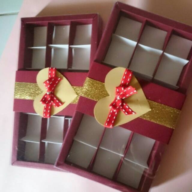 Jual BOX COKLAT / KOTAK COKLAT sekat 18 | Shopee Indonesia