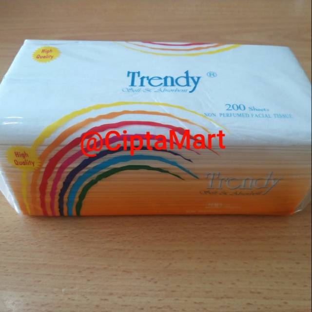 Jual Tissue Facial Trendy Soft Pack 200 sheets | Shopee Indonesia