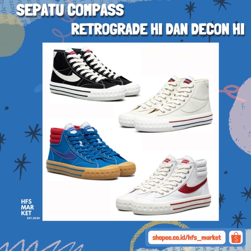 Jual [100%ORIGINAL] SEPATU COMPASS RETROGRADE HIGH - RETROGRADE HIGH ...