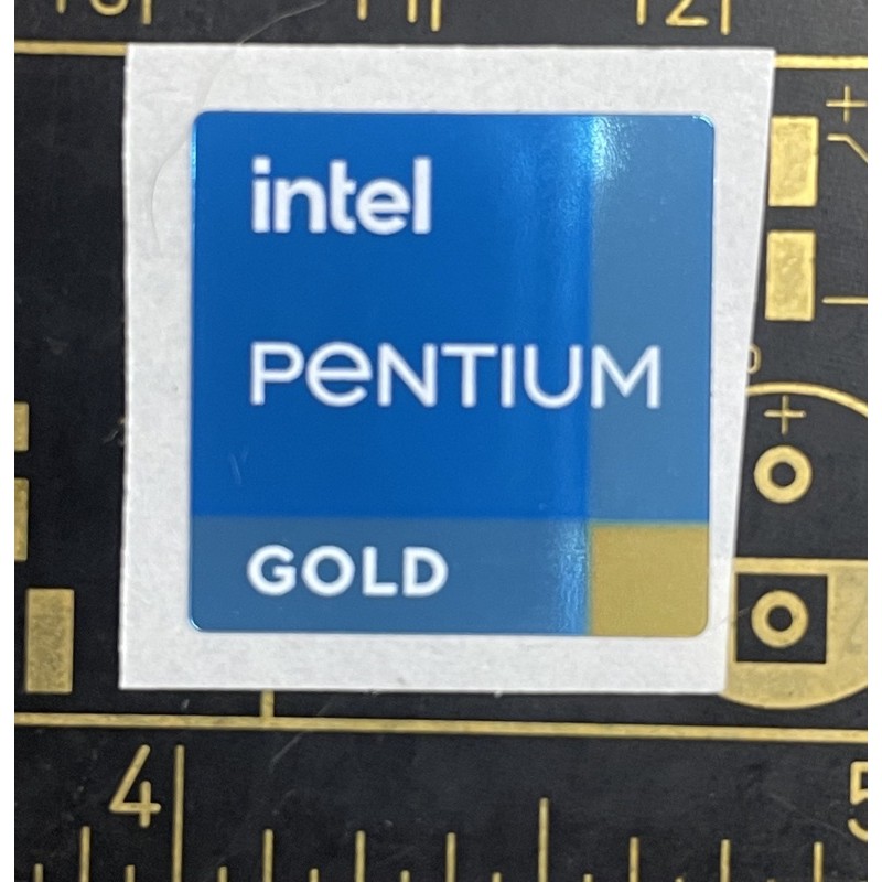 Jual Sticker stiker logo intel Pentium Gold 11th gen ori | Shopee Indonesia