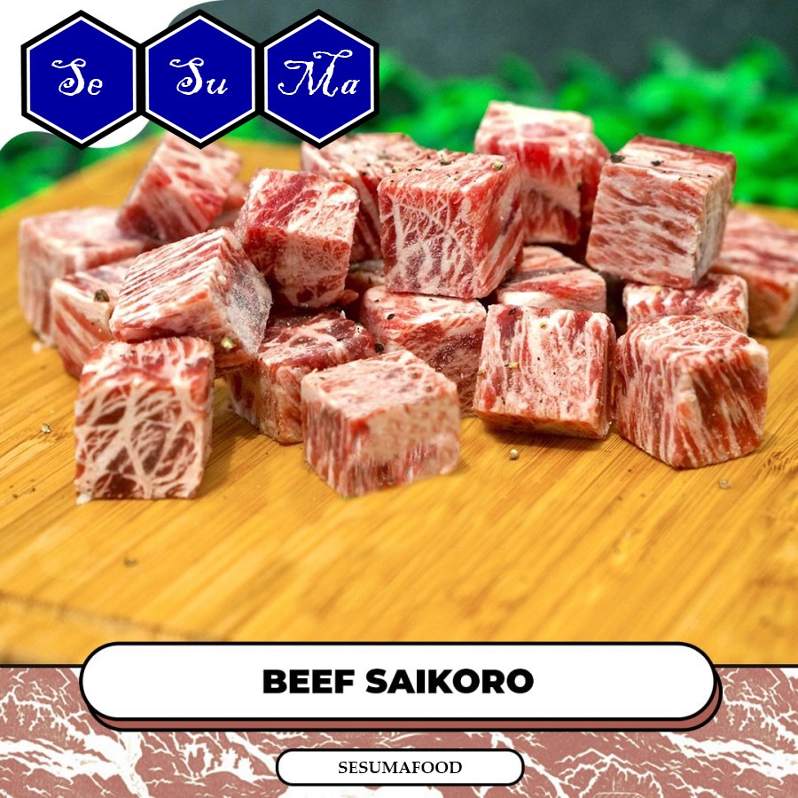 Jual Beef Saikoro Wagyu Meltique / Beef Cubes Premium (Qty. 500 gr) | Shopee Indonesia