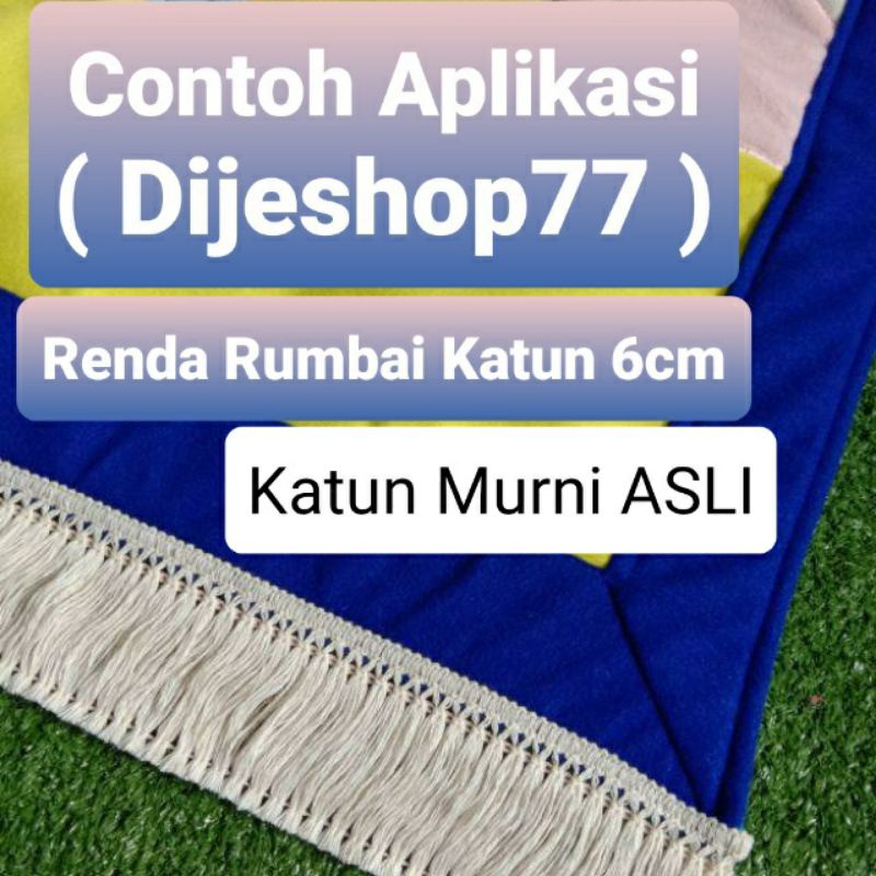 Jual Renda Rumbai Katun ( ROLL GULUNGAN BESAR ) / rumbai katun ASLI ...