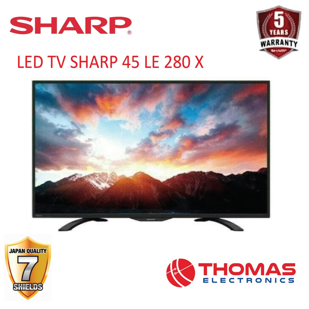 Jual LED TV SHARP 45 LE 280 X Garansi Resmi | Shopee Indonesia