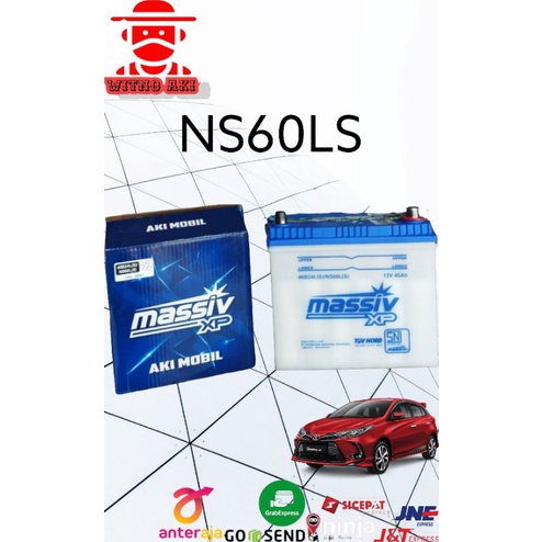 Jual Aki mobil toyota yaris massiv xp ns60ls aki basah 12v45ah 46b24ls | Shopee Indonesia