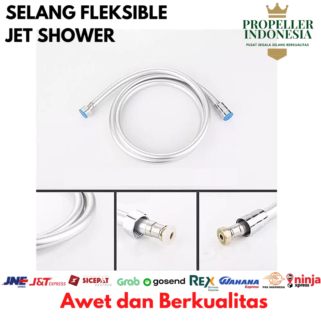 Jual Selang Shower Fleksible 150cm Selang Hose Fleksibel Selang Jet ...