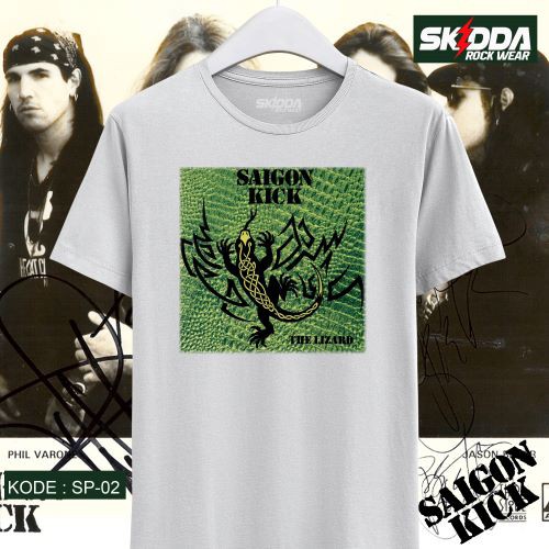 Jual T Shirt Kaos Band Rock SAIGON KICK – The Lizard- Premium White NSA ...