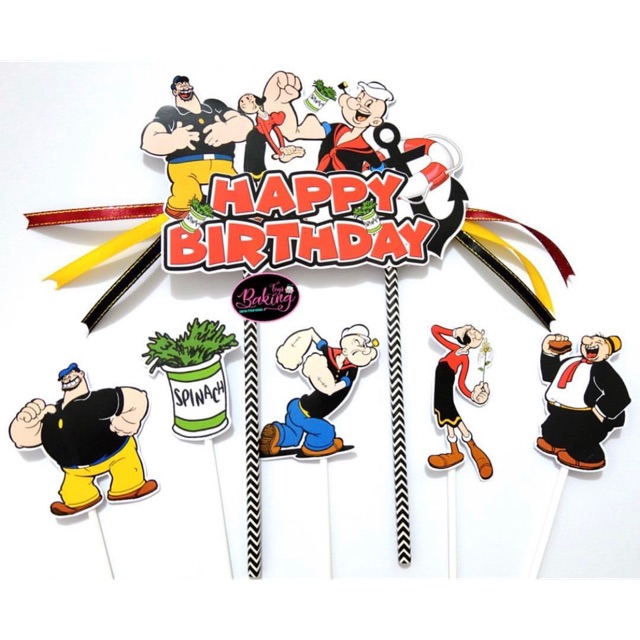 Jual Popeye Topper Cake Birthday / Hiasan Kue Ulang Tahun | Shopee ...