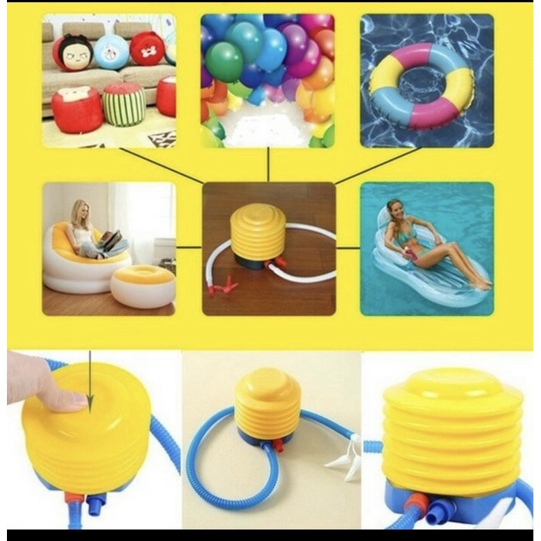 Jual Pompa Balon Angin Injak Kaki Kolam Renang Pelampung Bola Manual ...