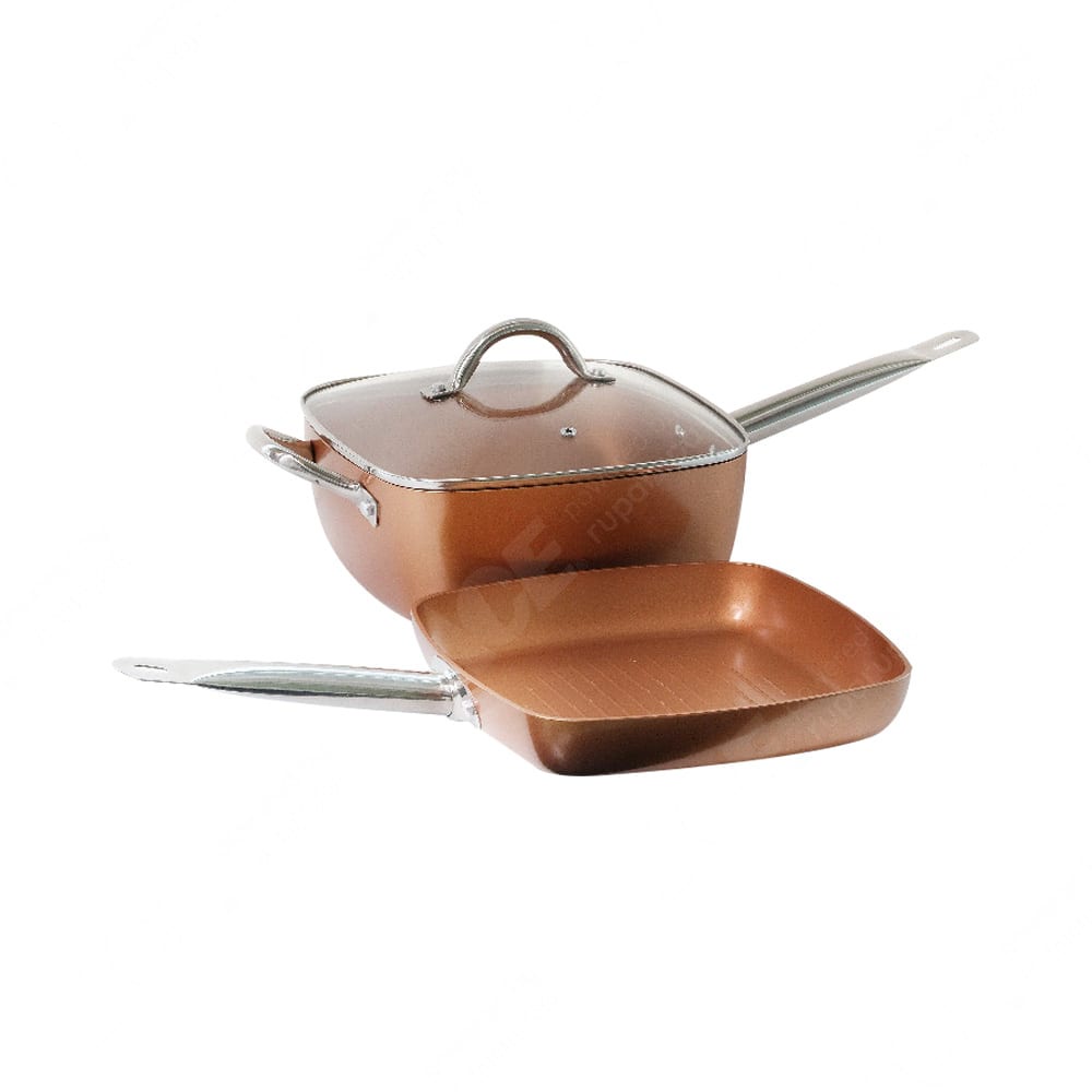 Jual Ceramic Square Cookware (Set Of 3) | Shopee Indonesia