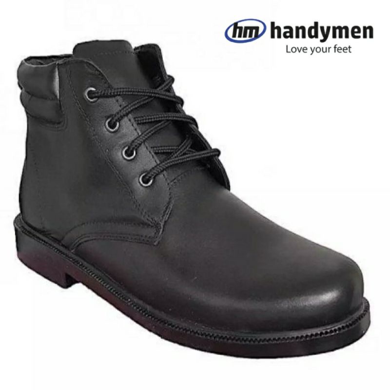 Jual Sepatu PDH Kulit - Handymen PDH 01 Black Sepatu Pria | Shopee ...