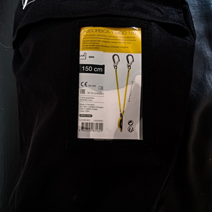 Jual PETZL ABSORBICA-Y LANYARD 150CM +MGO 2020 ORIGINAL | Shopee Indonesia