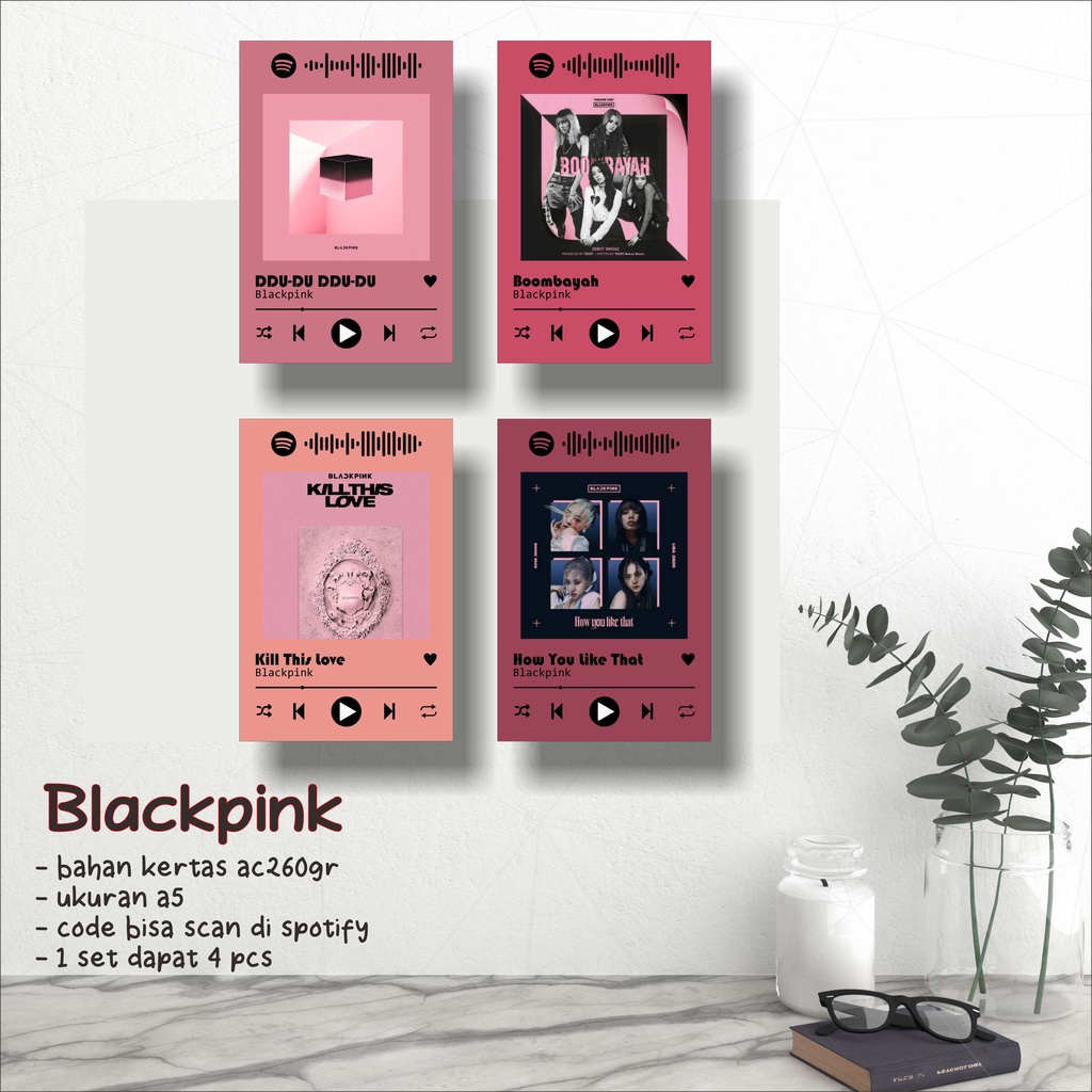 Jual Poster Playlist Spotify 1 set 4 pcs. EXO, BTS, NCT, SEVENTEEN,SKZ,BIGBANG DLL | Shopee ...