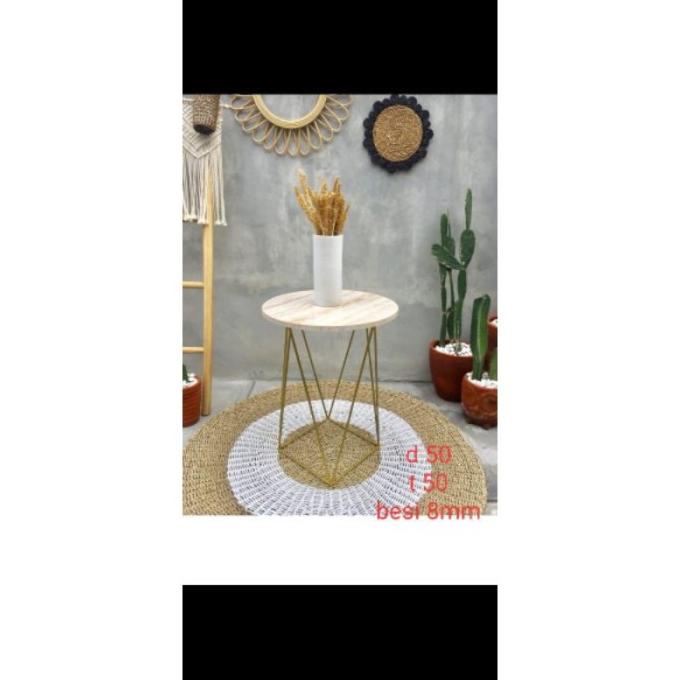 Jual Mj - Meja Mininalis Unik Etnik Besi Kayu Meja Vintage Keren Cantik ...