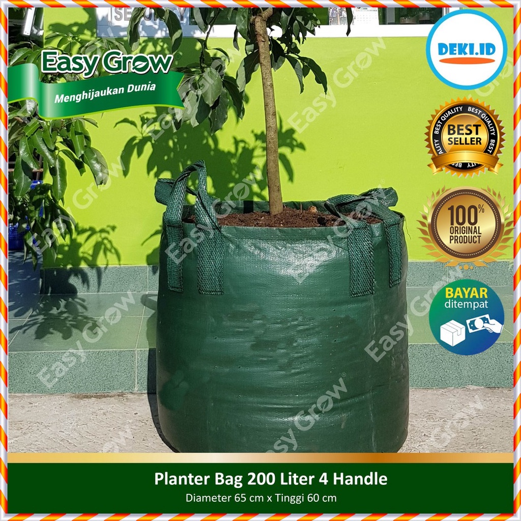Jual Planterbag 200 Liter Easygrow Pot Tanaman Planter Bag Hijau Easy ...