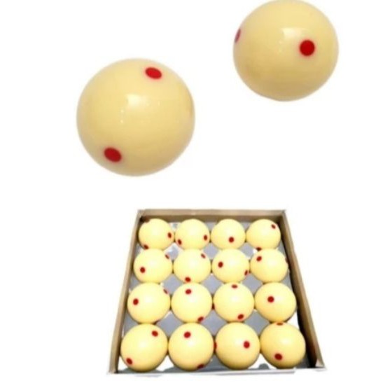 Jual Bola Putih Titik 6 / Bola Billiard Titik 6 ukuran 2 1/4 / Gacuk ...
