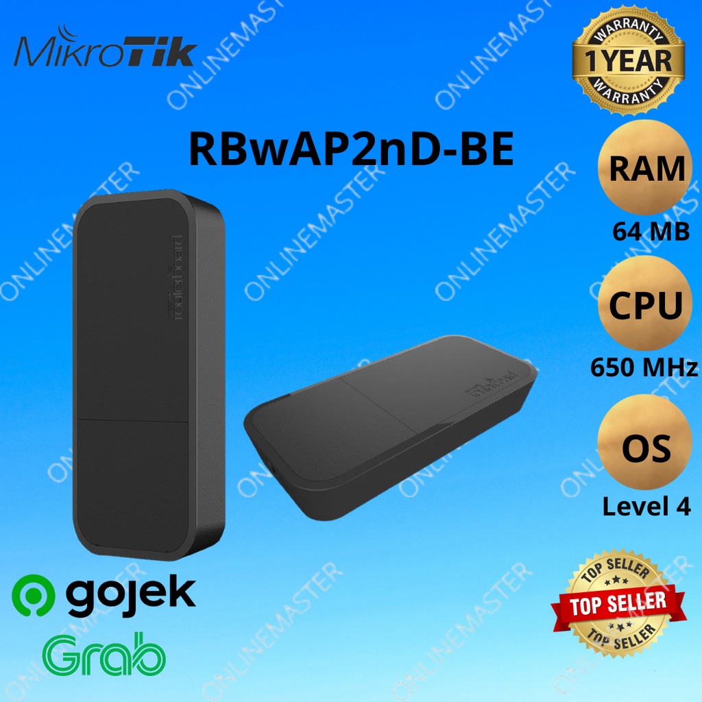 Jual Mikrotik Router Wireless RBwAP2nD-BE (wAP-Black | Shopee Indonesia