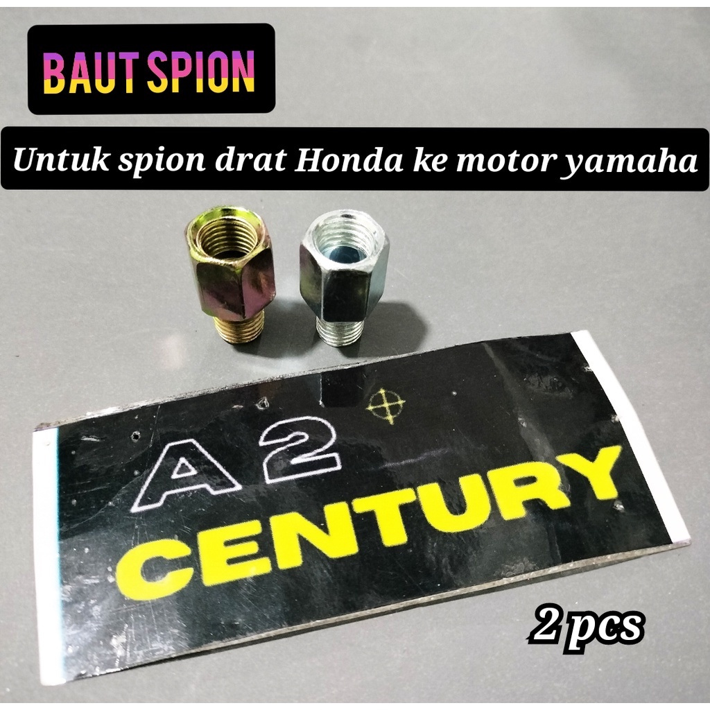 Jual Sambungan Baut Spion Honda - Yamaha Universal Sepasang | Shopee ...