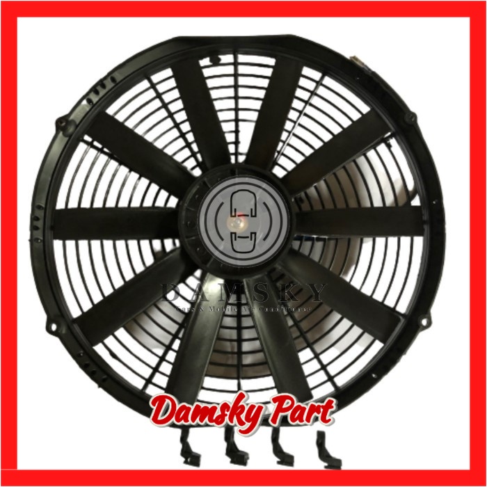Jual Extra Fan Plastik Universal AC Mobil Ukuran 14inchi 12v / 24v ...