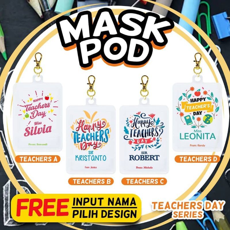 Jual MASK POD TEACHERS DAY (TEMPAT MASKER) | Shopee Indonesia