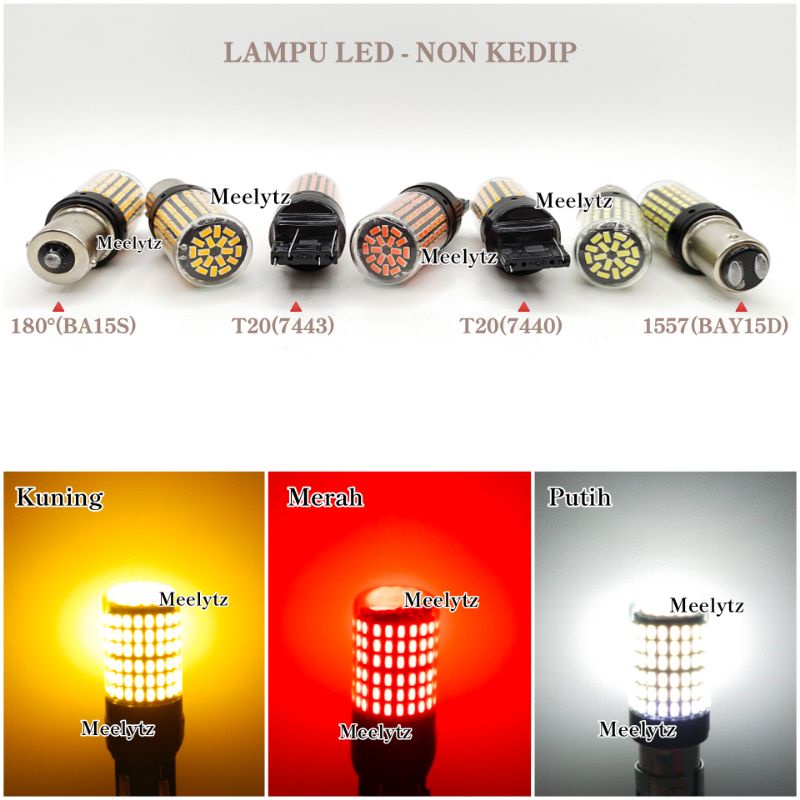 Jual Lampu LED sign Superbright Bayonet Stoprem 144 led super terang ...