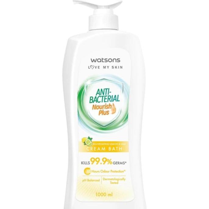 Jual WATSONS Rejuve Lemon&Lime Anti Bacterial Cream Bath 1000ml ...