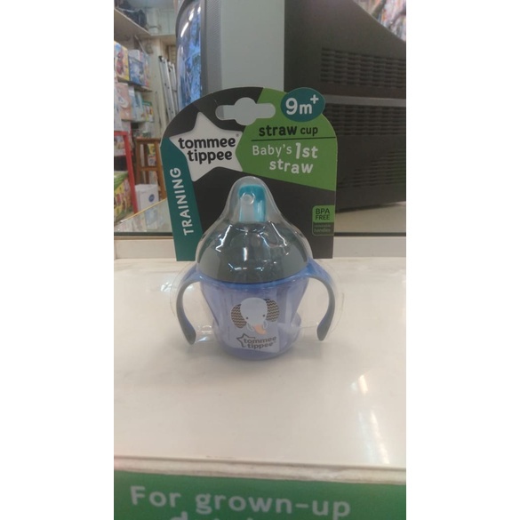 Jual Tommee Tippee 1st Straw Cup Gelas Blue 447007 | Shopee Indonesia