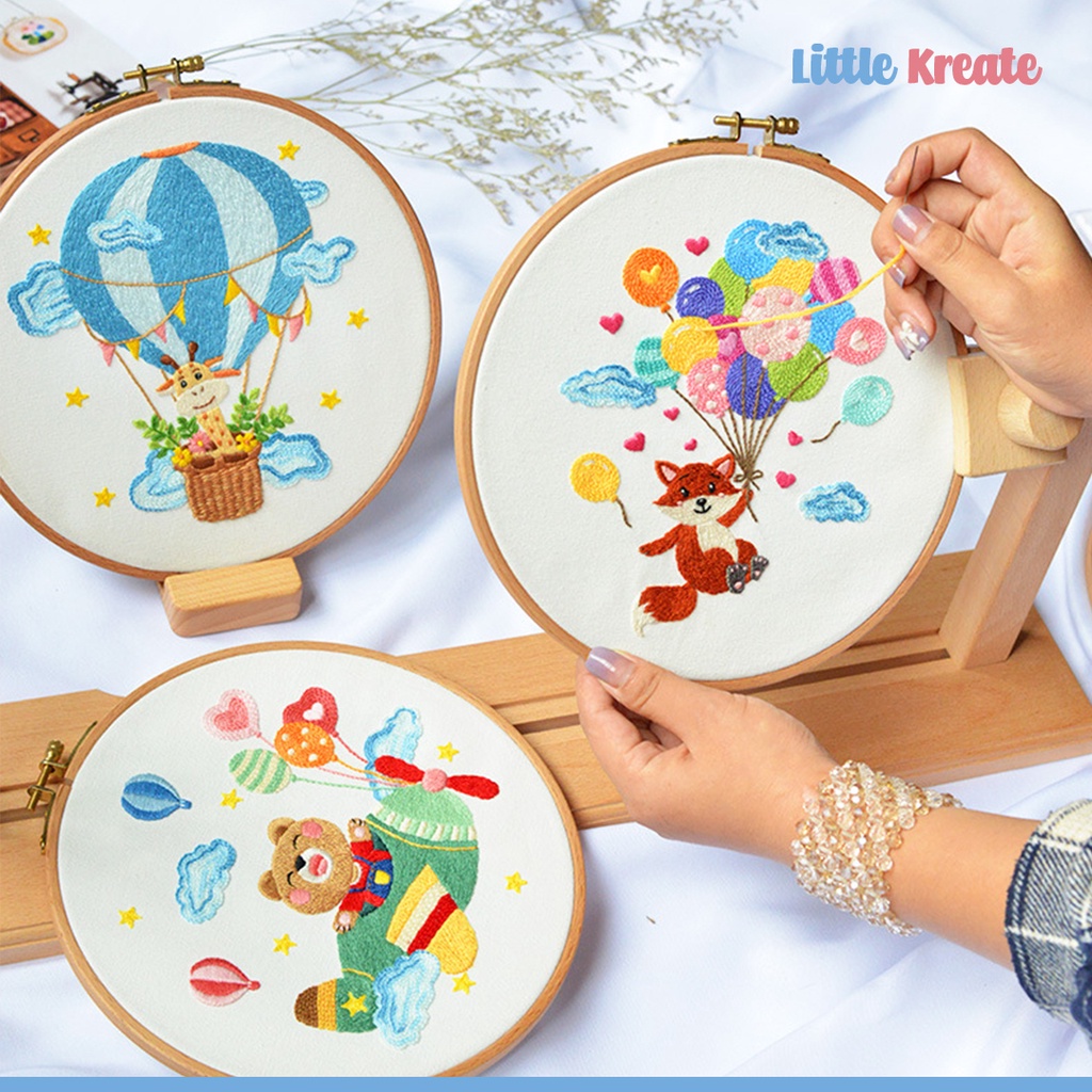 Jual HE#01 DIY Paket Sulam Menyulam / Hand Embroidery Kit / Needle ...