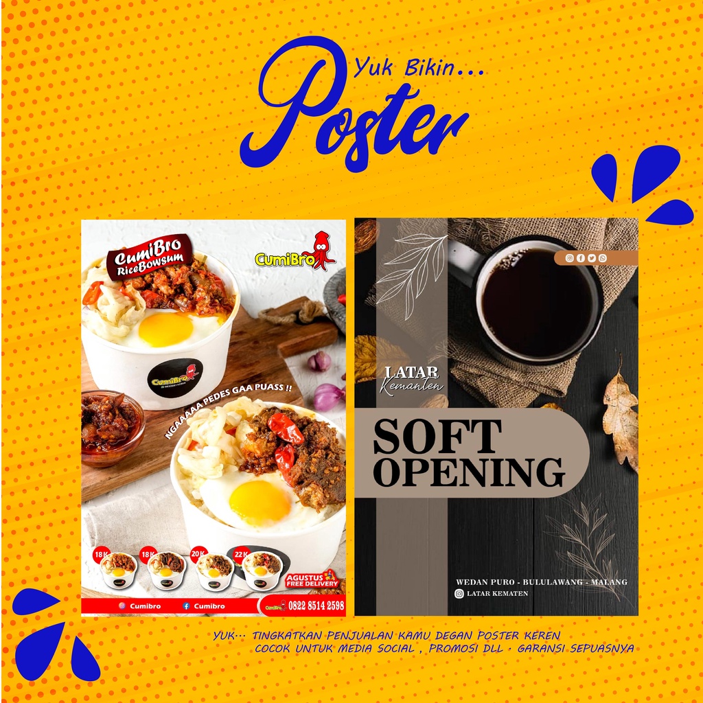 Jual Jasa Desain Poster/Flyer/Pamplet | Shopee Indonesia